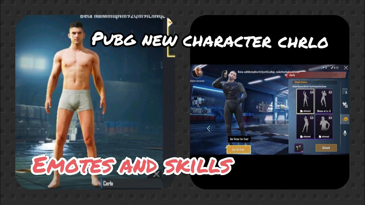 Karakter Baru Carlo PUBG Mobile Season 12 2020 – Esportsku