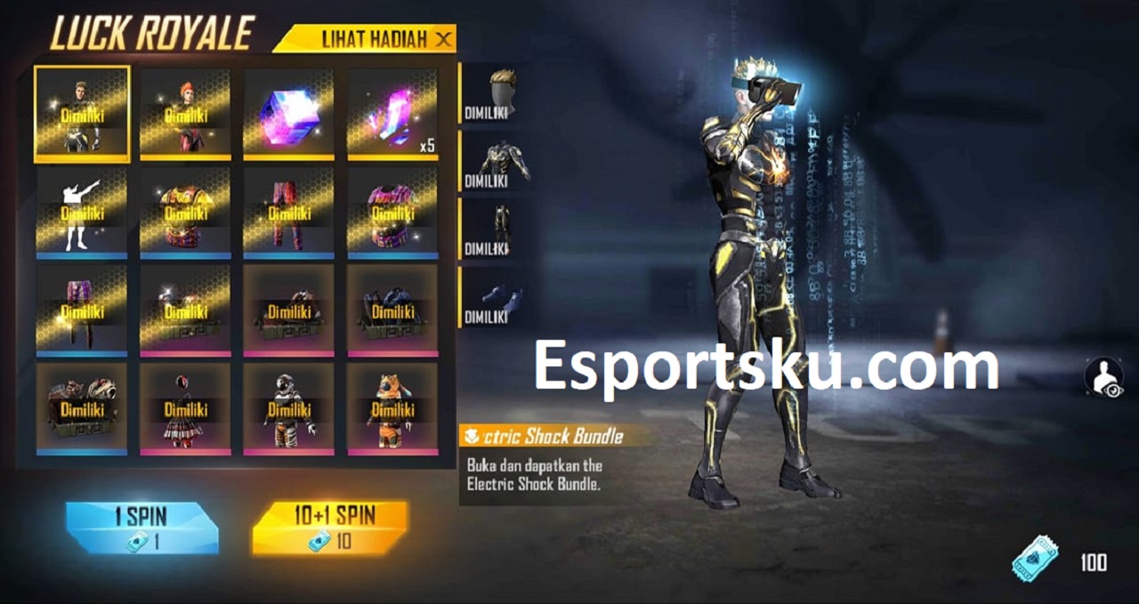 Bundle Royale Api dan Listrik Free Fire Terbaru, Pemain FF Wajib Punya ...