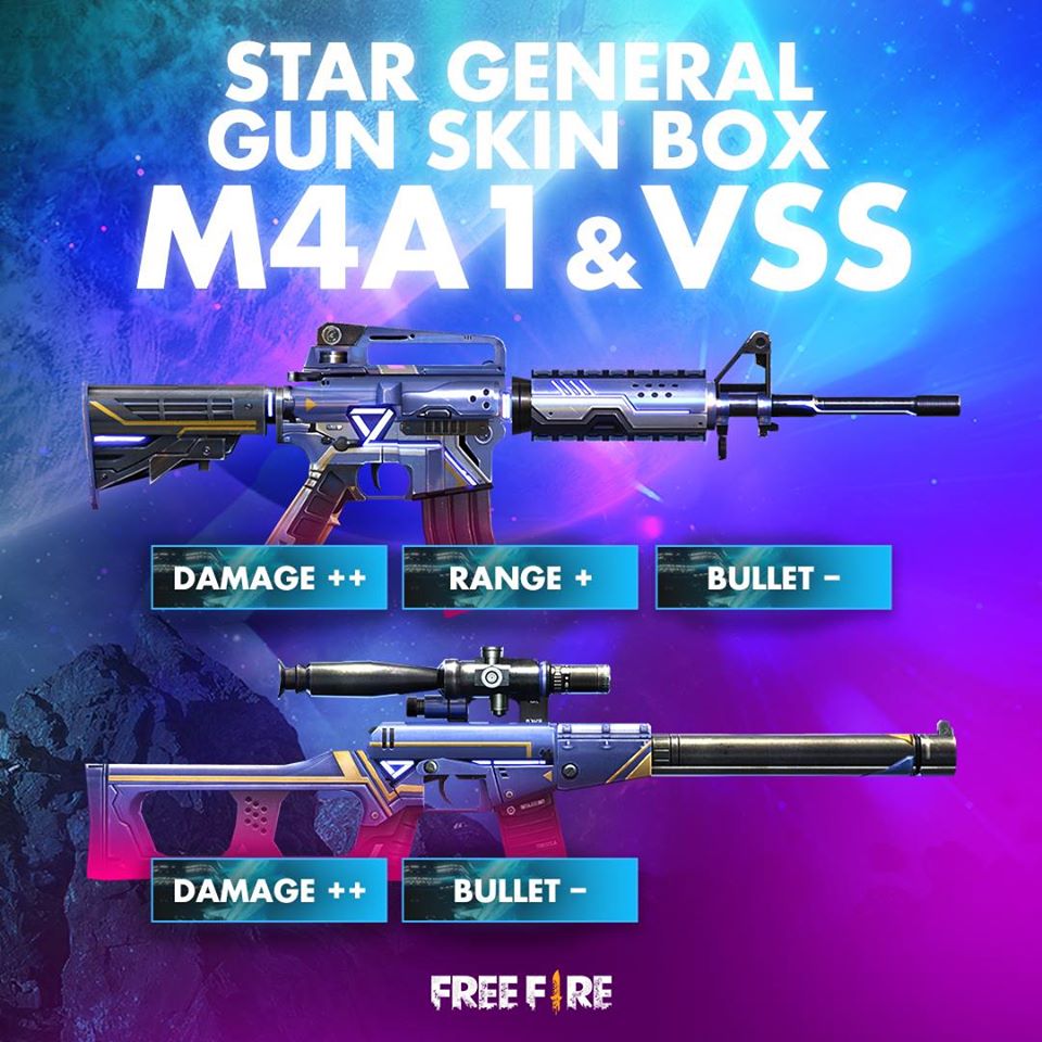 Gun Skin Star General Free Fire dengan Nuansa Futuristik di FF! – Esportsku