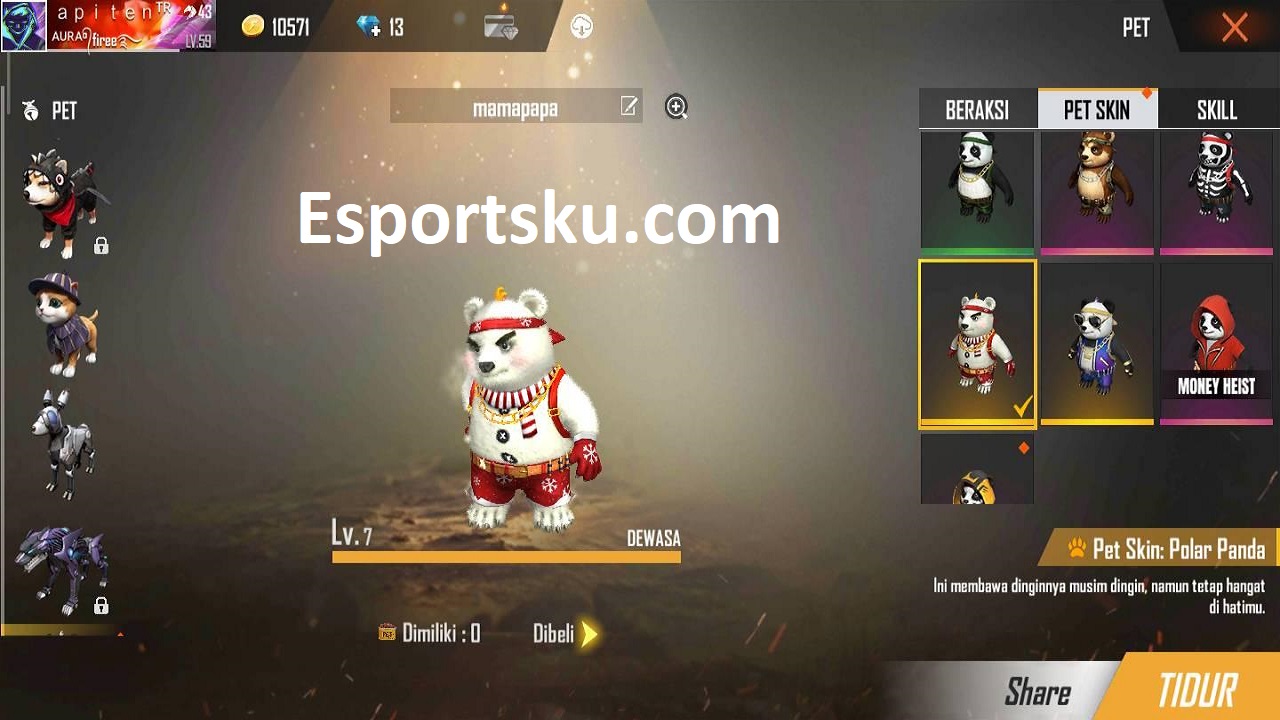 5 Pet Suitable For Tracker Free Fire (FF) - Esports