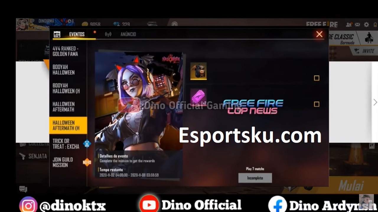 Bocoran Event FF Play 7 Kali Dapat Skin Backpack Free Fire – Esportsku