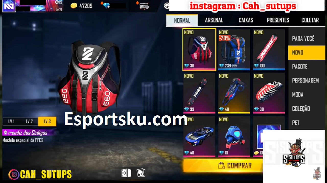 Skin Backpack FF Terbaru Peak Day FFCS Free Fire – Esportsku