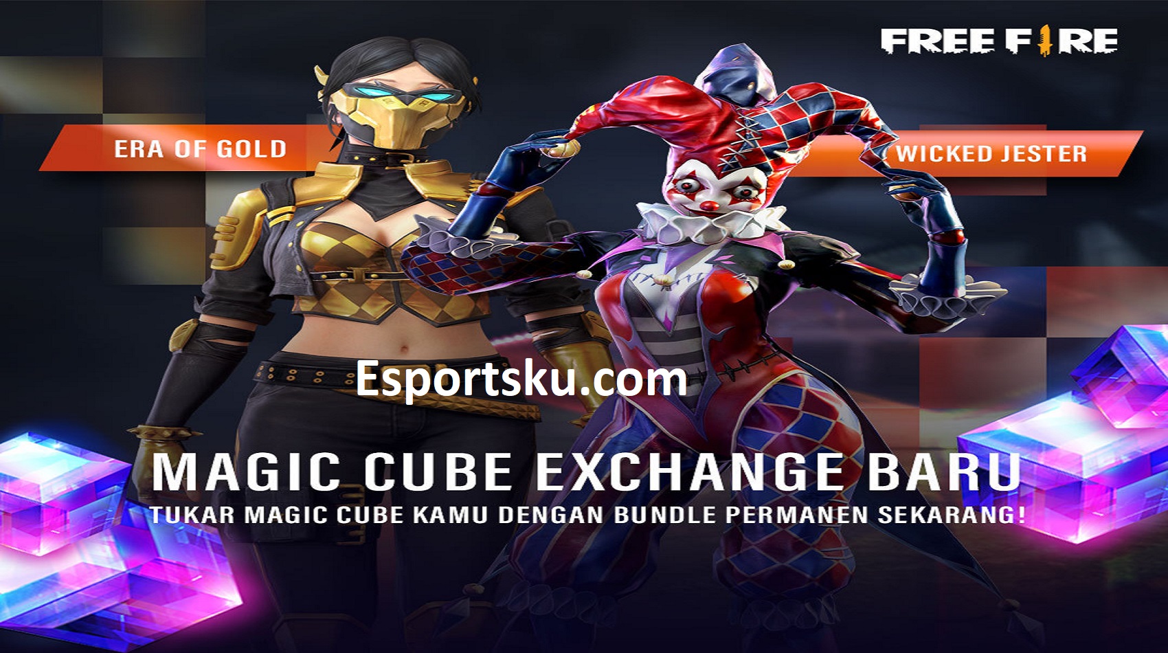 Bundle Era Of Gold FF dan Jester di Magic Shop Free Fire – Esportsku