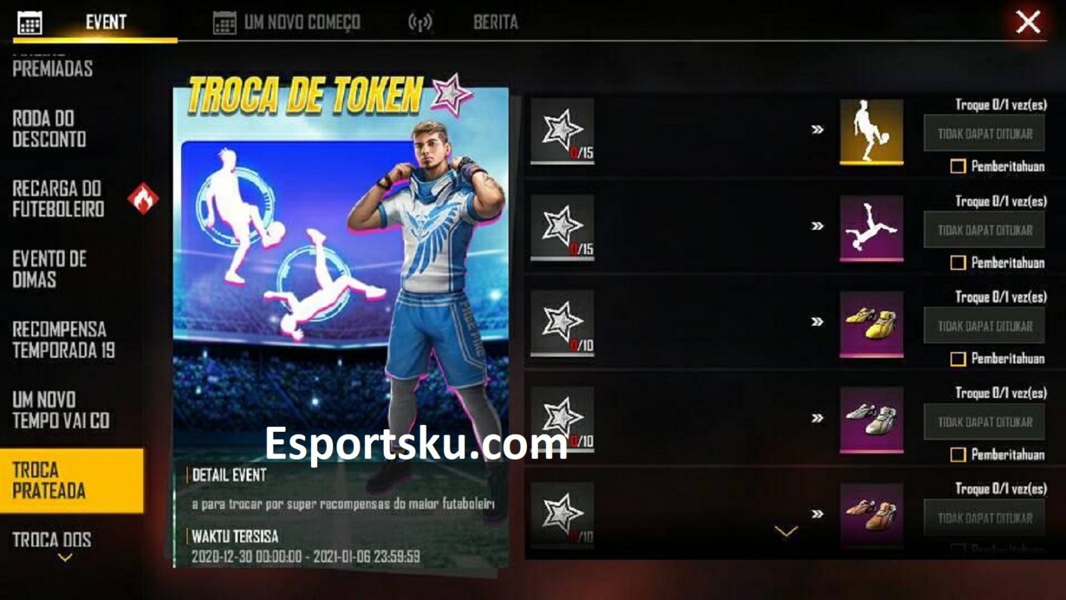 กิจกรรม Leaked Star FF Token เพื่อรับรางวัล Emote Fire ฟรี