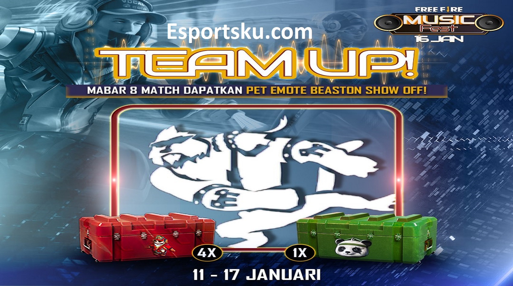 Cara Mendapatkan Emote FF Beaston Free Fire Terbaru – Esportsku