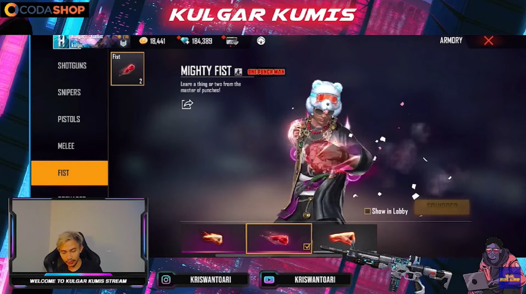 Review Skin Tinju Saitama Free Fire Ala Kulgar FF! – Esportsku