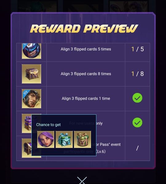 Cara Mendapatkan Skin Epic Gratis di Event Game Card Flip Mobile ...